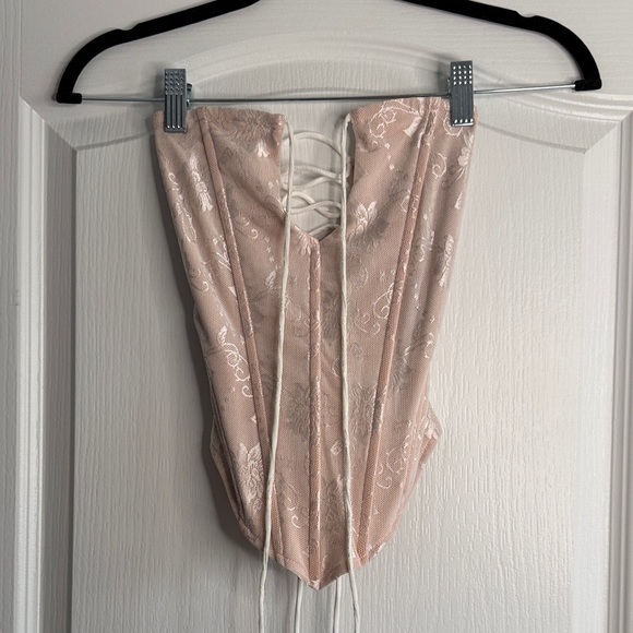 Outcast | Tops | Outcast Corset Top In Pink | Poshmark